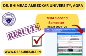 MBA Second Semester Result 2025 - DBRAU RESULT